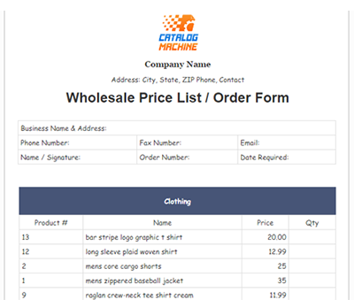 Online Product Catalog Builder Tour & Features | Catalog Machine